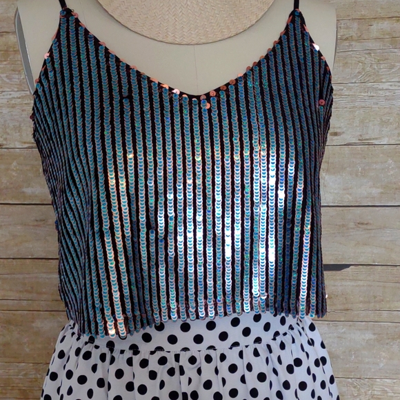 Tops | Turquoise Sequin Top Festival Ready | Poshmark